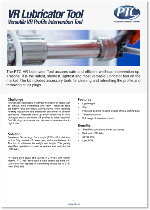 VR Lubricator Tool