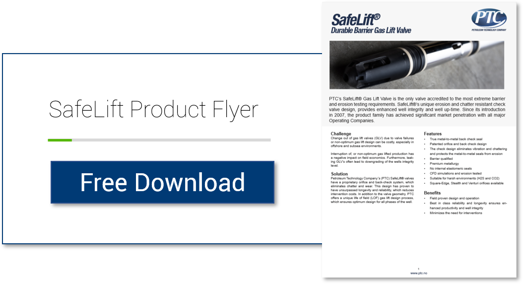 SafeLift Orifice Gas Lift Valve